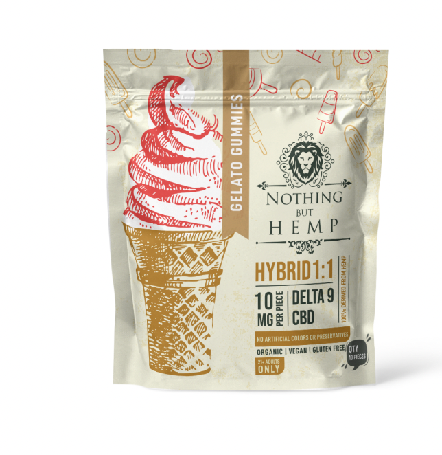 Gelato Gummies | 5mg Delta 9 | 5mg CBD | 1:1 | Gelato | Hybrid | 10 ...